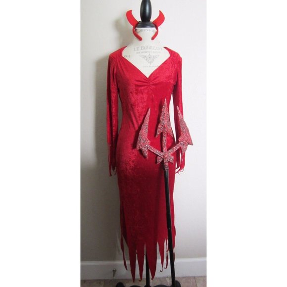 California Costume Collections | Dresses | Womens Red Devil Dress Horns ...